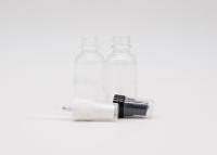 China Hot Stamping 60ml Transparent Glass Reusable Spray Bottle for sale