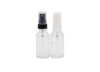 China Hot Stamping 60ml Transparent Glass Reusable Spray Bottle for sale