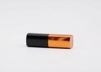 China 3.5g Square Fancy Orange Lip Balm Container Tube Bulk for sale