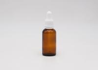 China Cylinder 50ml Amber Glass 30ml 	Essential Oil Bottle for sale