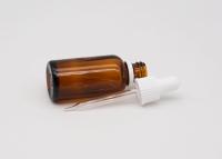China Cylinder 50ml Amber Glass 30ml 	Essential Oil Bottle for sale