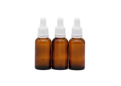 China Cylinder 50ml Amber Glass 30ml 	Essential Oil Bottle for sale