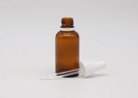 China Cylinder 50ml Amber Glass 30ml 	Essential Oil Bottle for sale