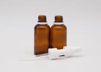 China Cylinder 50ml Amber Glass 30ml 	Essential Oil Bottle for sale