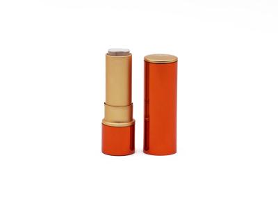 China Cylinder 3.8g Magnetic Green Aluminum Empty Lipstick Tube for sale