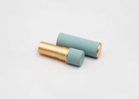 China Cylinder 3.8g Magnetic Green Aluminum Empty Lipstick Tube for sale