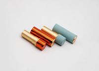China Cylinder 3.8g Magnetic Green Aluminum Empty Lipstick Tube for sale