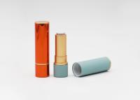 China Cylinder 3.8g Magnetic Green Aluminum Empty Lipstick Tube for sale