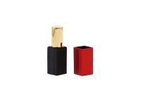 China Magnet Cap Square Shaped Rubber Empty Lipstick Tube Case for sale