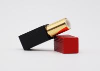China Magnet Cap Square Shaped Rubber Empty Lipstick Tube Case for sale