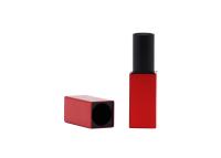 China 3.5g Cosmetic Aluminum Shiny Red Empty Lipstick Tube for sale