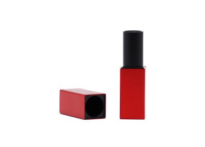 China 3.5g Cosmetic Aluminum Shiny Red Empty Lipstick Tube for sale