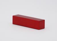 China 3.5g Cosmetic Aluminum Shiny Red Empty Lipstick Tube for sale