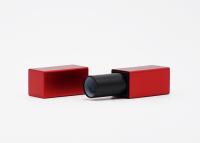 China 3.5g Cosmetic Aluminum Shiny Red Empty Lipstick Tube for sale