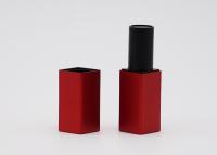 China 3.5g Cosmetic Aluminum Shiny Red Empty Lipstick Tube for sale