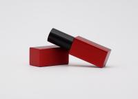 China 3.5g Cosmetic Aluminum Shiny Red Empty Lipstick Tube for sale