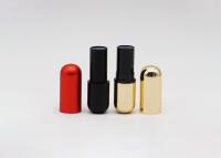 China Mixed Color Empty Lipstick Tube , Oval Shaped Lip Balm for sale