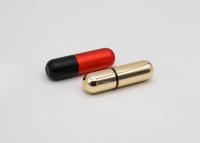 China Mixed Color Empty Lipstick Tube , Oval Shaped Lip Balm for sale