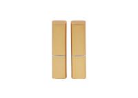 China Matte Gold Empty Lip Scrub Containers , Custom Lip Balm Tubes for sale