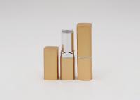 China Matte Gold Empty Lip Scrub Containers , Custom Lip Balm Tubes for sale