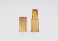 China Screen Printed Gold Aluminum Empty Lipstick Tube , ABS  Aluminum Lip Balm Tubes for sale