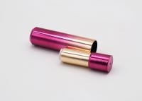 China Gradient Rose Red Plastic Snap On 3.5g Refillable Lip Balm Tube for sale