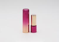 China Gradient Rose Red Plastic Snap On 3.5g Refillable Lip Balm Tube for sale