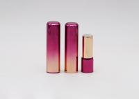 China Gradient Rose Red Plastic Snap On 3.5g Refillable Lip Balm Tube for sale