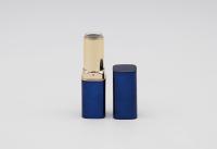 China Shiny Blue Empty Lipstick Tube Hot Stamping Surface Treatment for sale