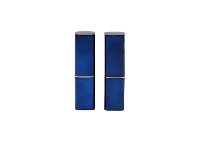 China Shiny Blue Empty Lipstick Tube Hot Stamping Surface Treatment for sale