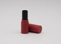 China Plastic Plum Color Cylinderical Lip Balm Container Tube for sale