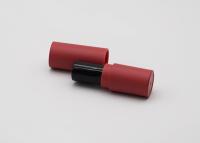 China Plastic Plum Color Cylinderical Lip Balm Container Tube for sale