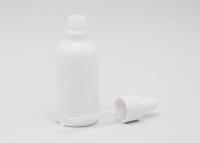 China 30ml Cylinder Cosmetic Oil Glass Bottle With Various Droppers for sale