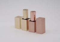 China 3.5g Gold Aluminum Empty Lipstick Tube , Lipstick Tube Packaging for sale