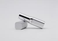 China Square Silver Aluminum 3.5g Lipstick Packaging Tube Container for sale