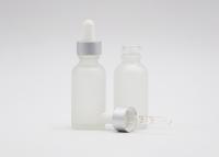 China 15ml Clear Frosted Perfume Dropper Bottles , Glass Oil Dropper for sale