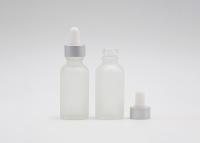 China 15ml Clear Frosted Perfume Dropper Bottles , Glass Oil Dropper for sale
