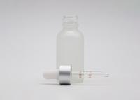 China 15ml Clear Frosted Perfume Dropper Bottles , Glass Oil Dropper for sale