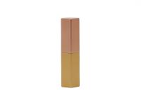 China Gold Square Vintage Metal Aluminum Lip Balm Tube  Bulk for sale