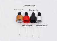 China 13mm Silicone Teat Bamboo Plastic Aluminum Dropper Tops for sale