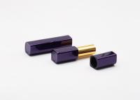 China UV Coating Rhombus Shape Aluminum Lip Balm Tubes Cute for sale