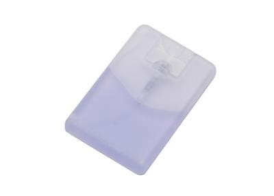 China Refillable Perfume Atomiser Spray Square Card Bottle for sale