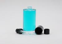 China Round Refillable 50ml Cosmetic Packaging Glass Bottle FEA15 for sale
