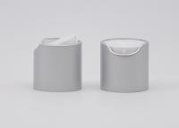 China UV Coating Aluminum 24/420 Disc Top Closures With Embossed Logo for sale