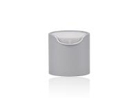 China UV Coating Aluminum 24/420 Disc Top Closures With Embossed Logo for sale