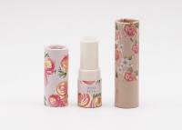 China 3.5g Eco Friendly Paper Lipstick Tubes With Flower Pattern for sale