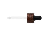 China Leakproof 18/410 Bamboo Oil Dropper Recyclable Plastic Closure for sale