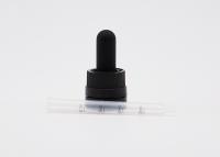 China 18mm Smooth Surface Matte Black Child Proof Dropper  Aluminum Closure for sale
