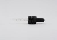 China 18mm Smooth Surface Matte Black Child Proof Dropper  Aluminum Closure for sale