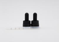 China 18mm Smooth Surface Matte Black Child Proof Dropper  Aluminum Closure for sale